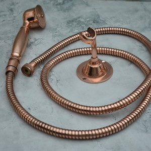 Copper Hand Held Shower, Handheld Shower With Hose Flexible - Etsy