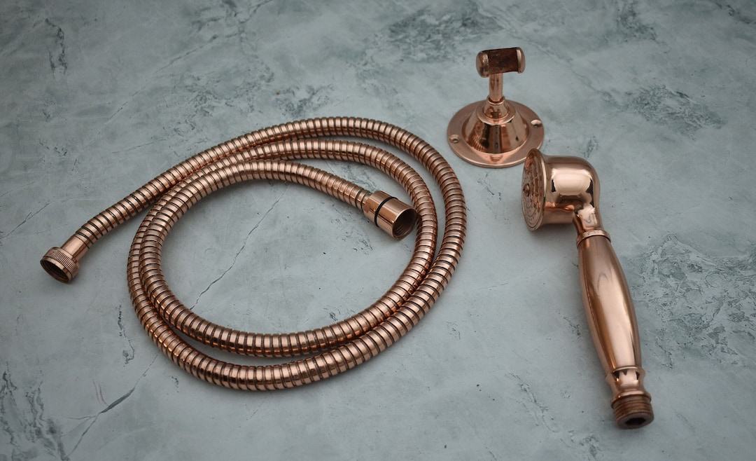 Copper Hand Held Shower, Handheld Shower With Hose Flexible - Etsy
