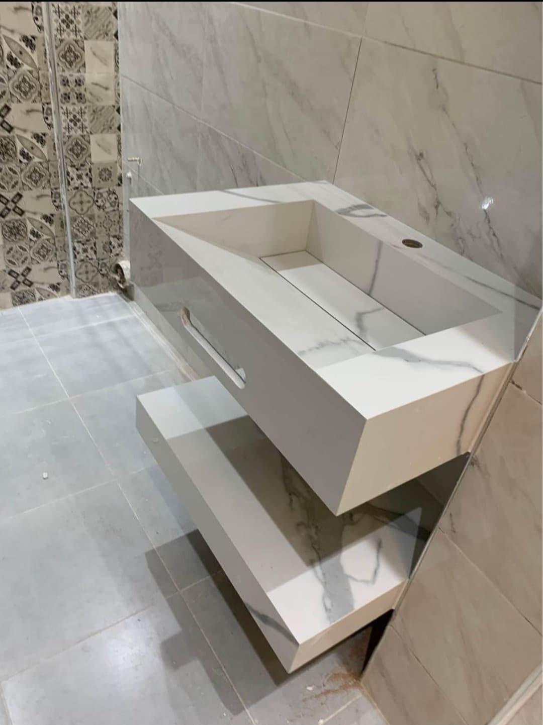 Sink Porcelain.custom Made Bathroom Sink .engineered Porcelain.marble ...