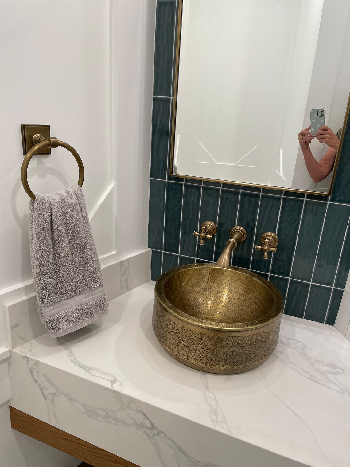 Bronze Bathroom Sink, Mid Century Bronze Vessel Sink, Vessel Sink ...