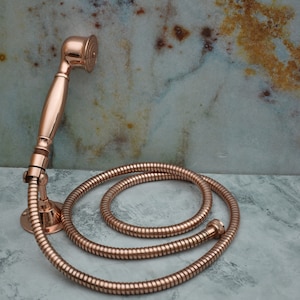 Copper Hand Held Shower, Handheld Shower With Hose Flexible - Etsy