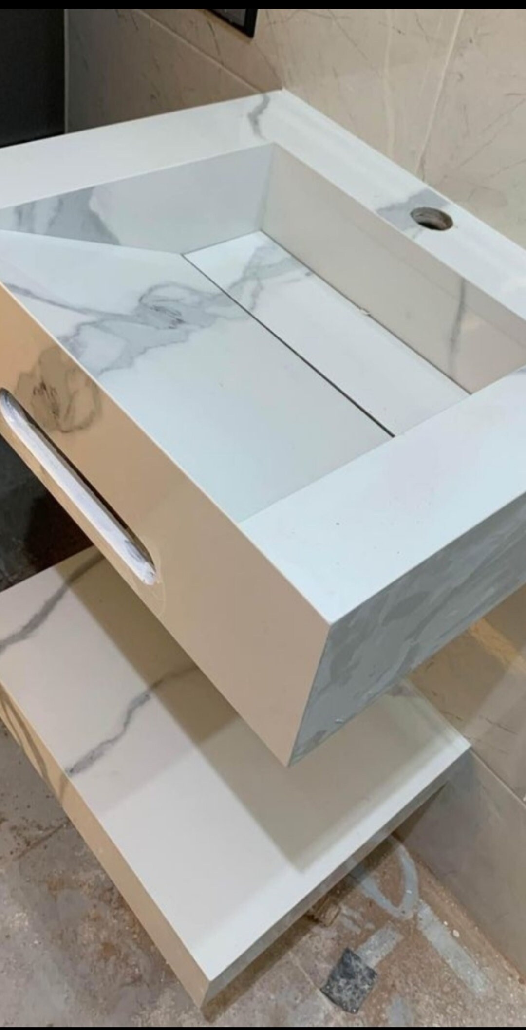 Sink Porcelain.custom Made Bathroom Sink .engineered Porcelain.marble ...