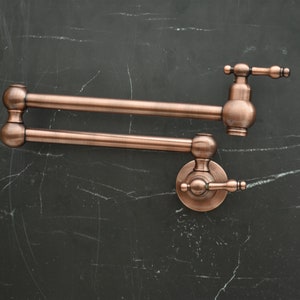 Copper Pot Filler, Kitchen Faucet, Kitchen Pot Filler, Stove Pot Filler ...