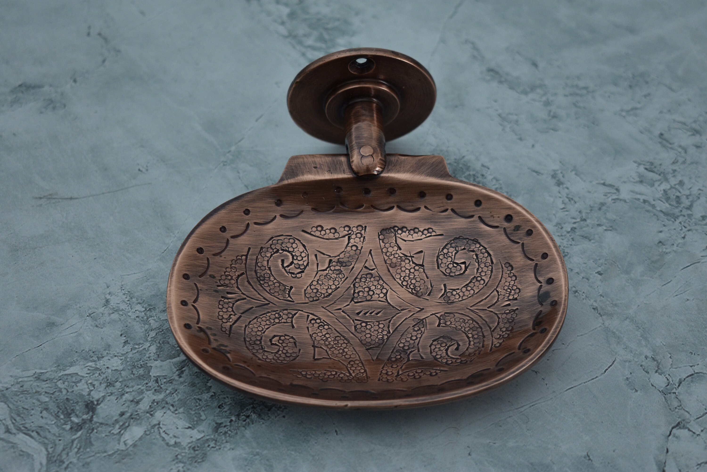 Copper Engraved Soap Dish, Wall Soap Holder, Handmade Copper Soap Dish ...