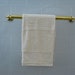 Unlacquered Brass Towel Rod Holder for Bathroom – Solid Brass Handmade ...