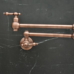 Copper Pot Filler, Kitchen Faucet, Kitchen Pot Filler, Stove Pot Filler ...