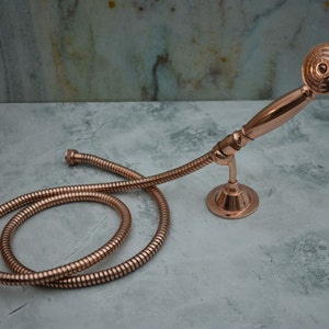 Copper Hand Held Shower, Handheld Shower With Hose Flexible - Etsy