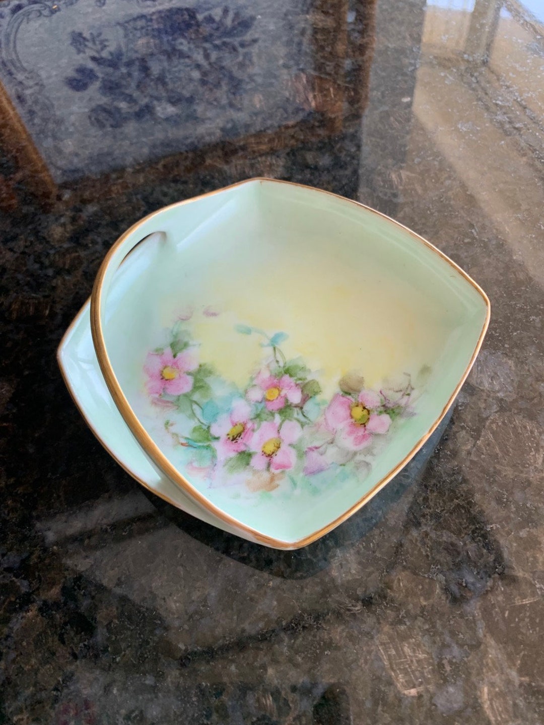 Vintage Czech Nappy Dish MZ Altrohlau CMR Czechoslovakia Candy Tray Bon ...