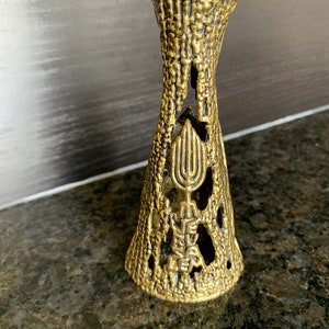 Wainberg israel Brass Shabbat Candle Holder. Brutalist Mid-cen Modern ...