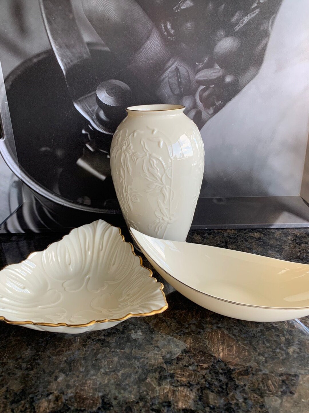 Lot of 3 Beautiful Vintage Lenox Porcelain Ivory Colored China - Etsy