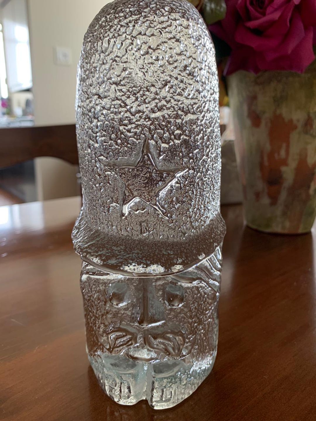 Vintage 1970's Don Shepherd Blenko Art Glass, Glass Paperweight Bookend ...