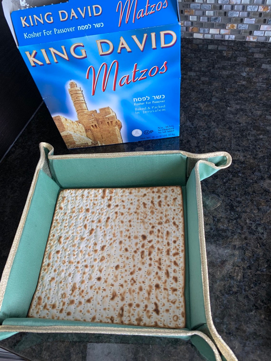 Large Passover Matzah Plate and Soft Pesach MatzoTray 2 in one | Etsy