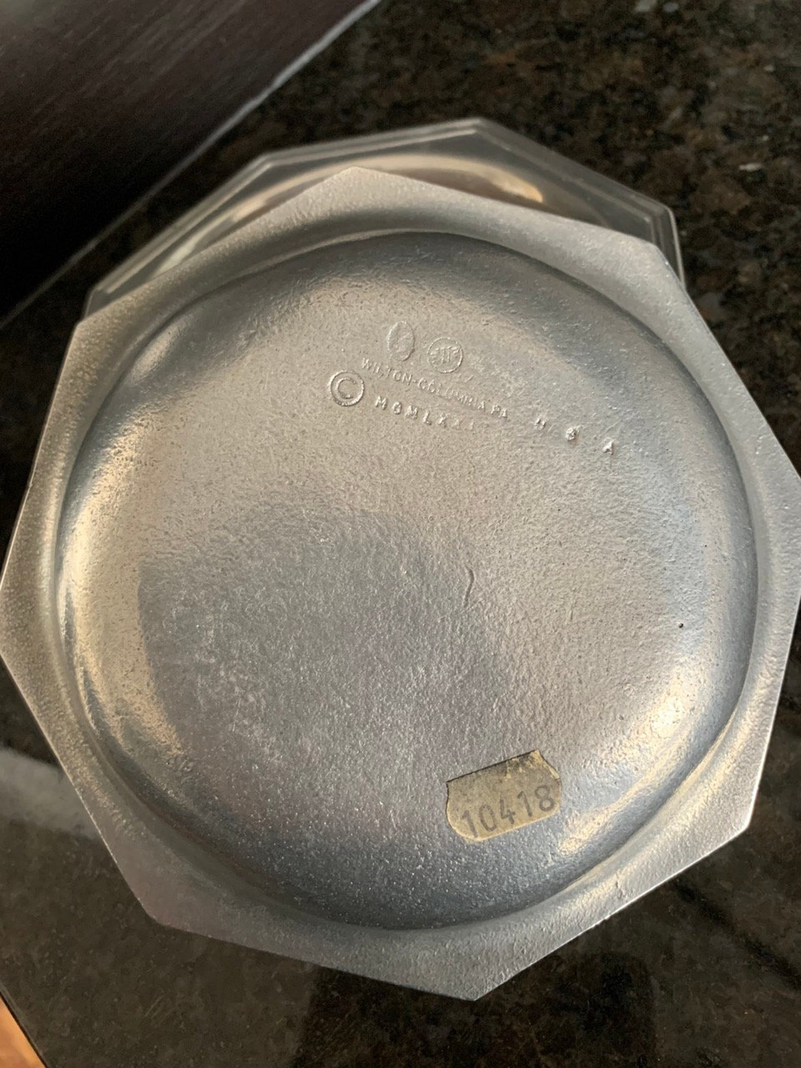 Vintage Wilton Columbia PA USA Pewter 7 Octagonal Shape Bowl Set of 2 ...