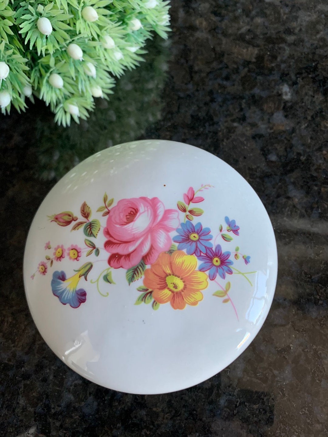 Hand Painted Porcelain Bone China Aquincum Trinket Jewelry Box Budapest ...