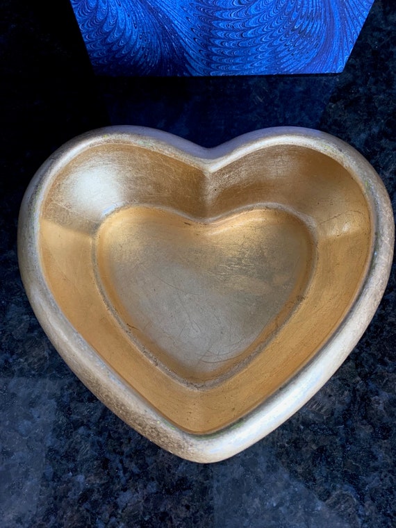 Vintage Teleflora Heart Shaped Porcelain Jewelry Trin… - Gem