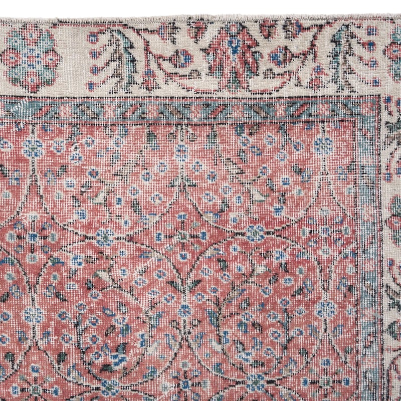 Vintage Worn Red Rug - Etsy