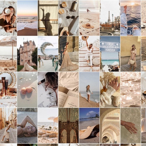 Boho Aesthetic Wall Collage Kit DIGITAL DOWNLOAD College - Etsy