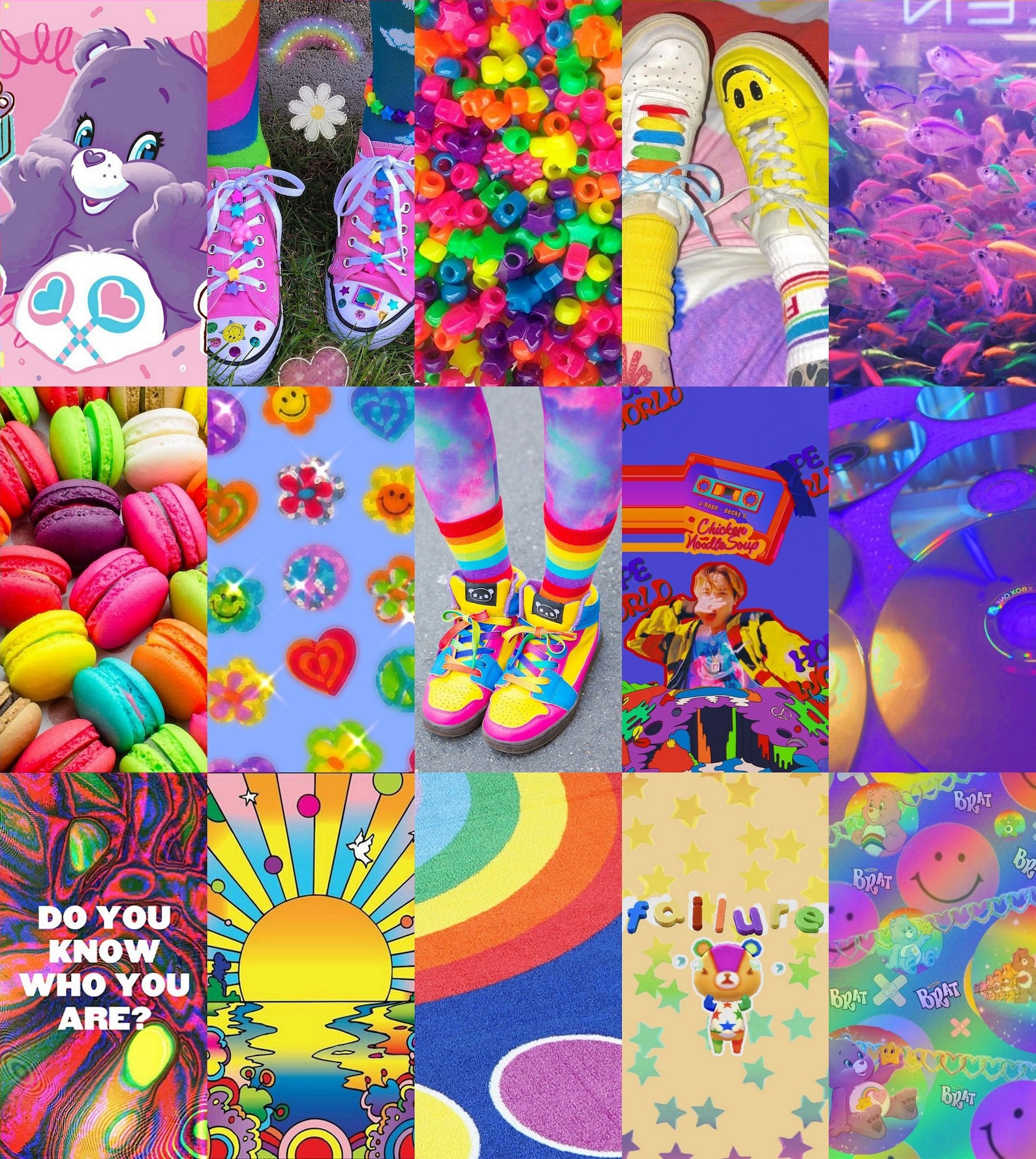 70 pc's Kidcore aesthetic wall collage kit indie room | Etsy