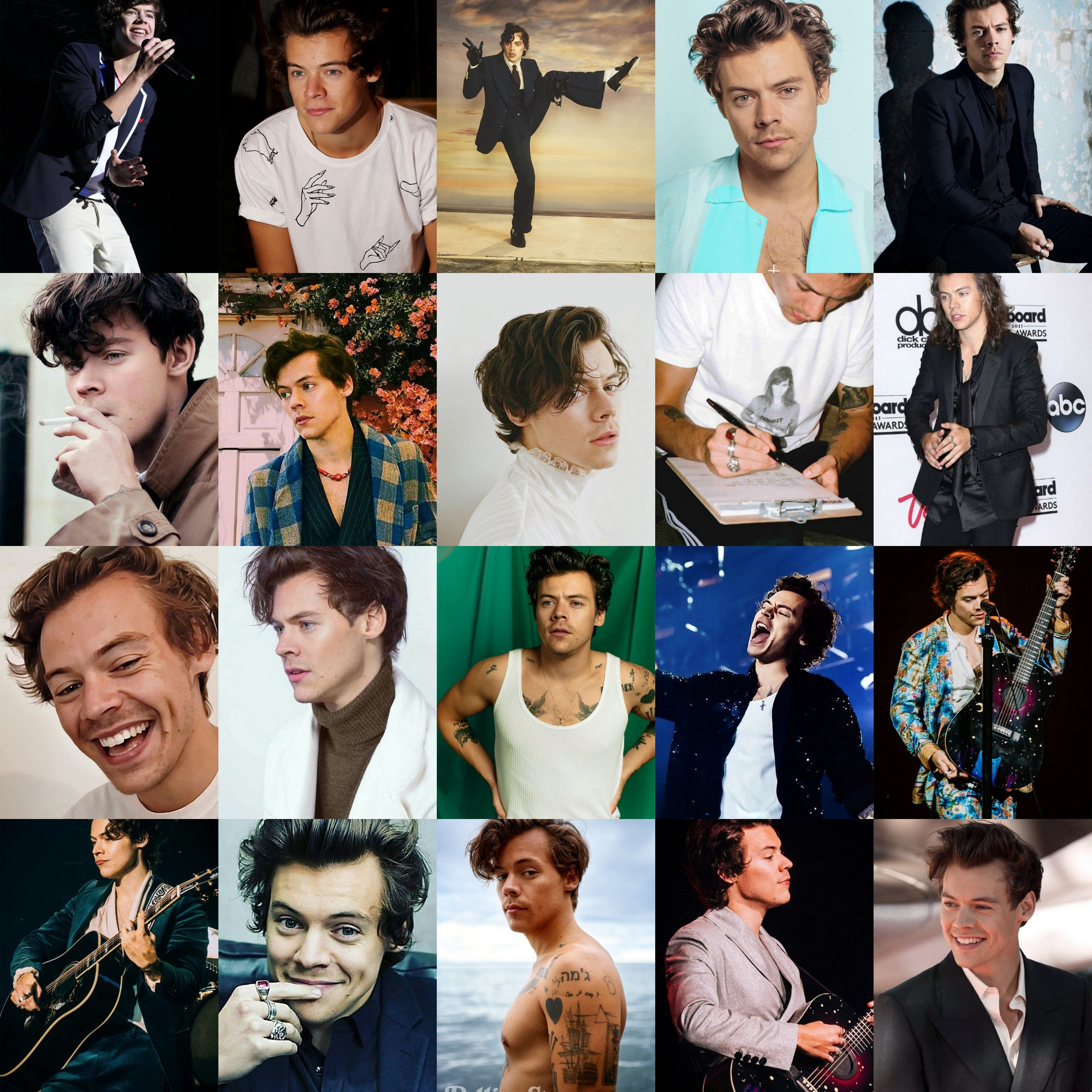 64 Pc's Harry Styles Wall Collage Kit DIGITAL | Etsy Canada
