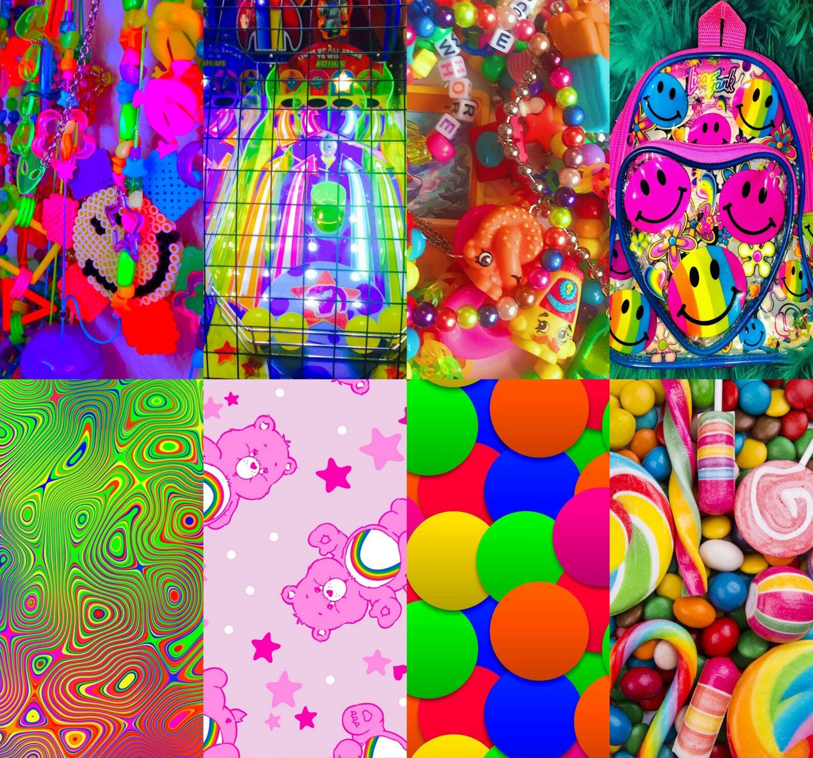 70 pc's Kidcore aesthetic wall collage kit indie room | Etsy