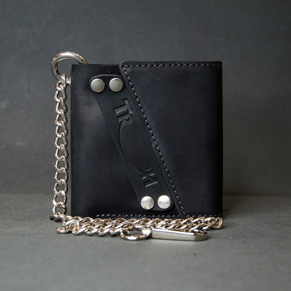 Leather Wallet Chain - Etsy