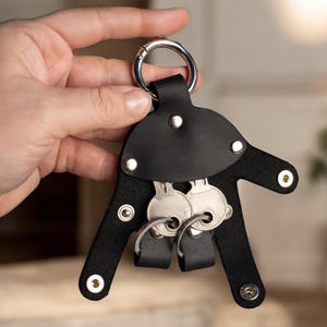 Personalized Leather Key Holder, Hand-shaped Key Organizer ...
