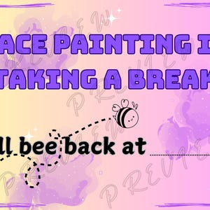 Face Painting Disclaimer and Rules, Printable Signs (PDF & PNG) - Etsy