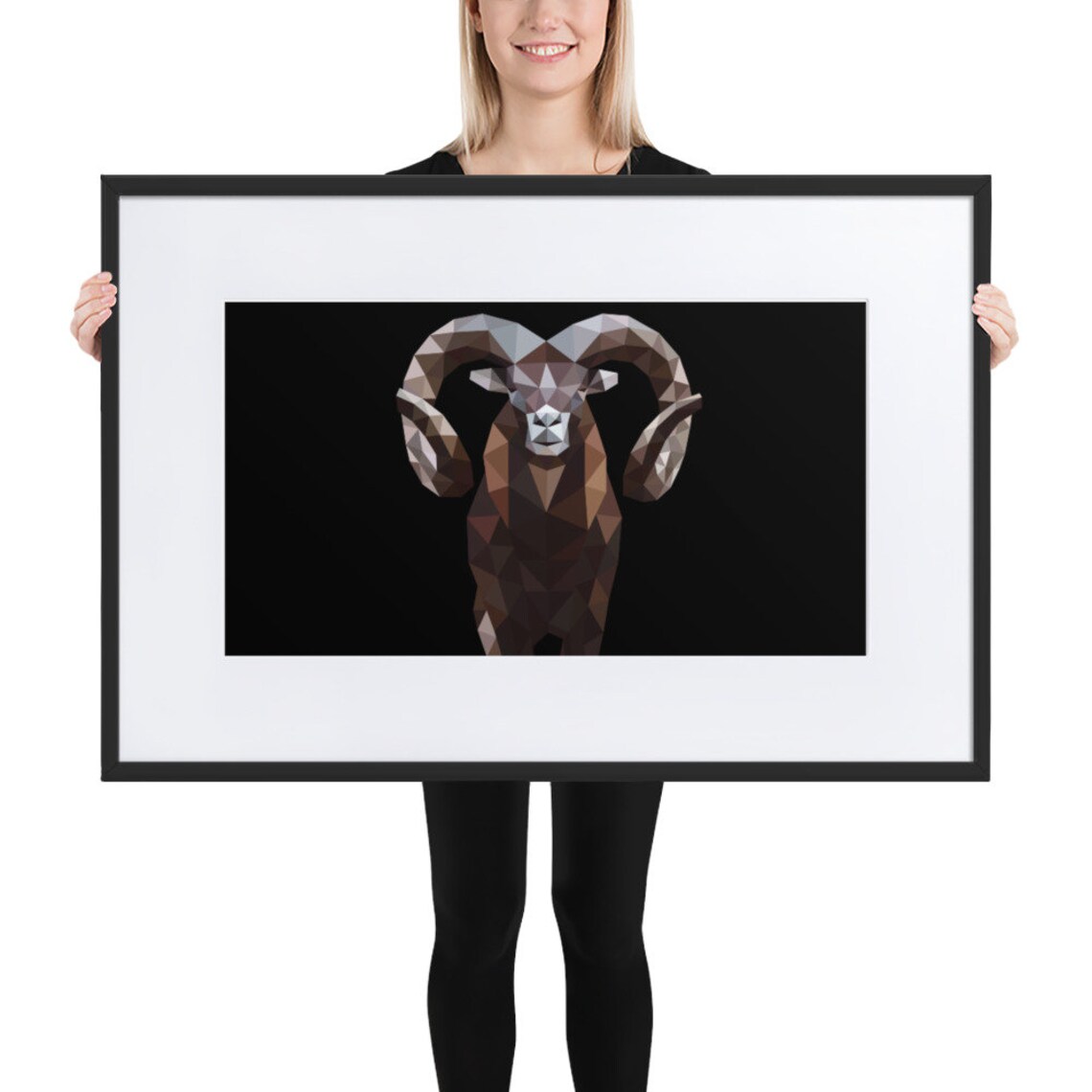 Matte Paper Framed Poster With Mat | Etsy