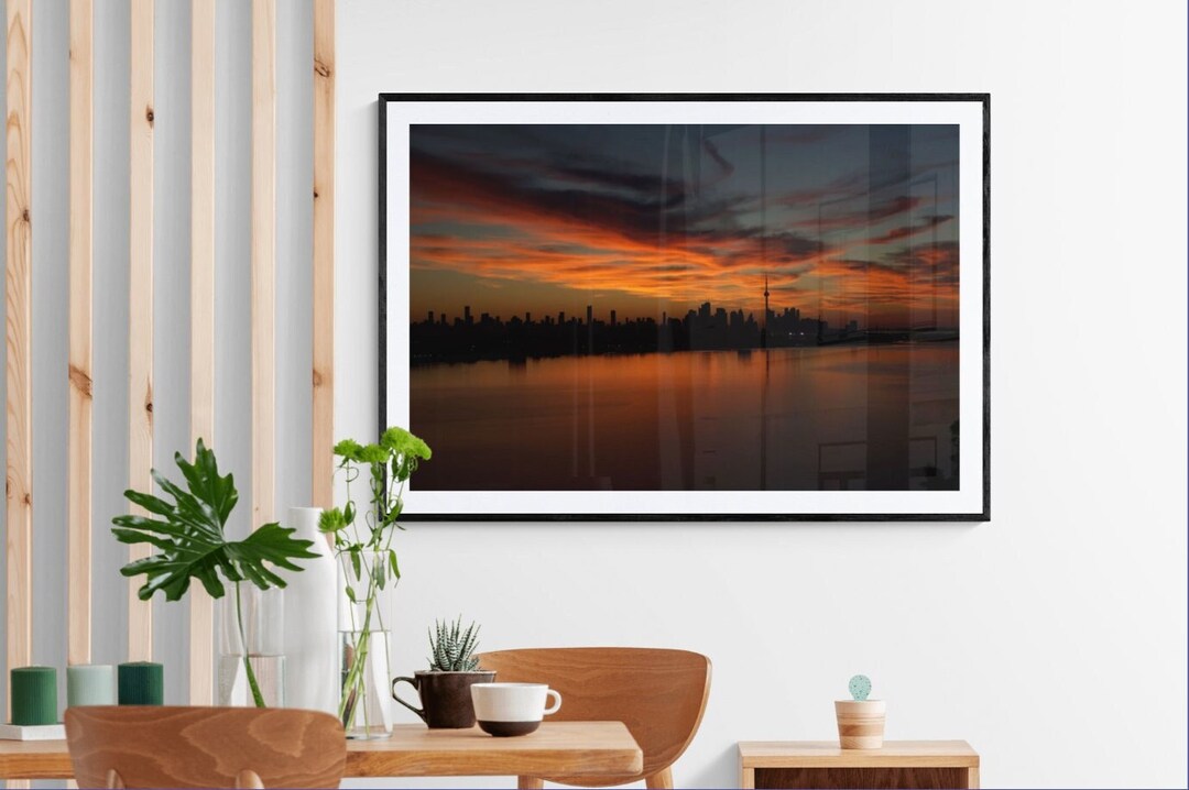 Toronto Skyline Wall Photo Print Panoramic Sunrise View Cityscape Art ...