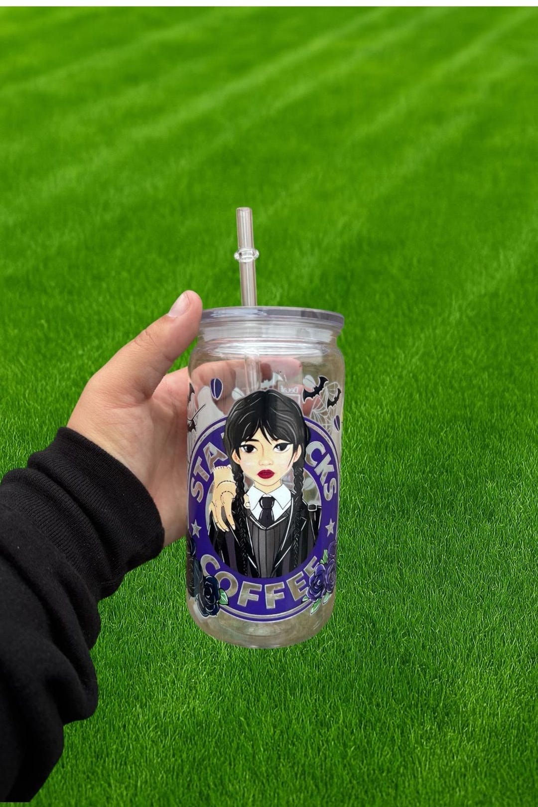 Wednesday Addams Can Cup – Gothic Starbucks-inspired Iced Coffee ...