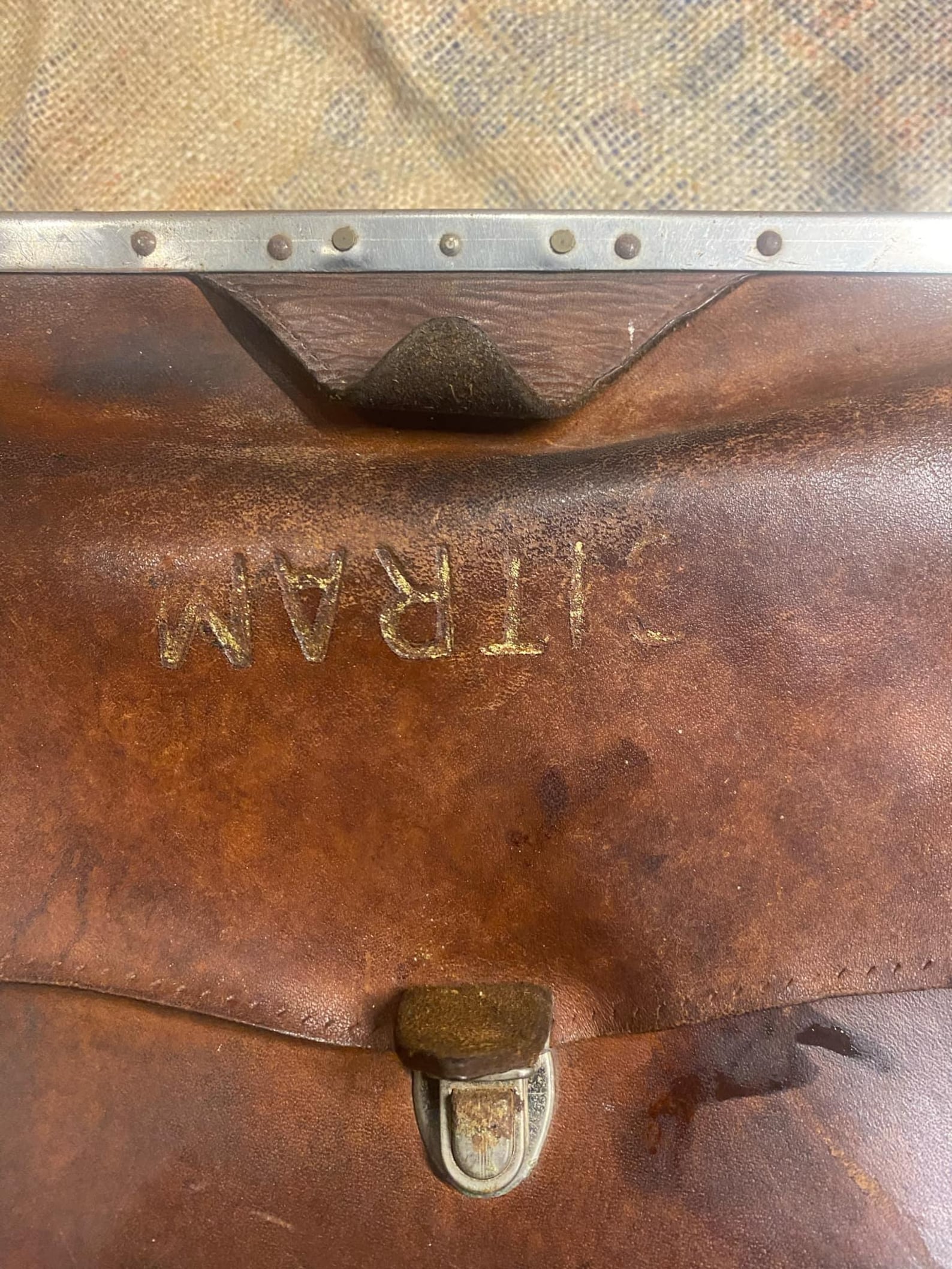 Antique Vintage Leather French Tram Conductors Money Purse Bag - Etsy