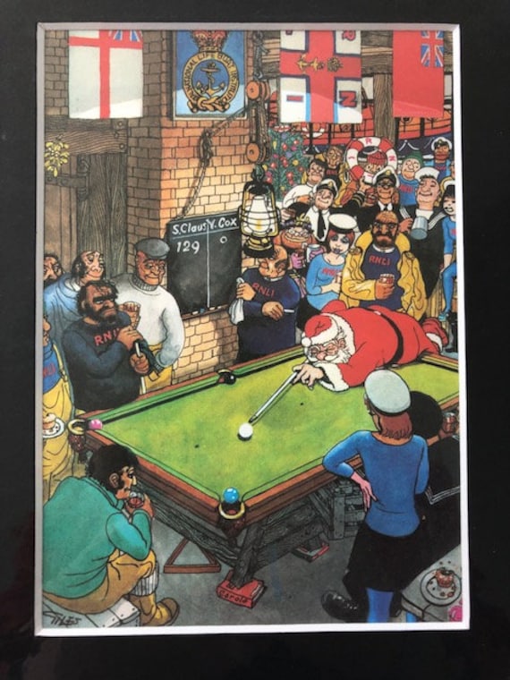 Humorous vintage original 1990 Giles RNLI cartoon | Etsy