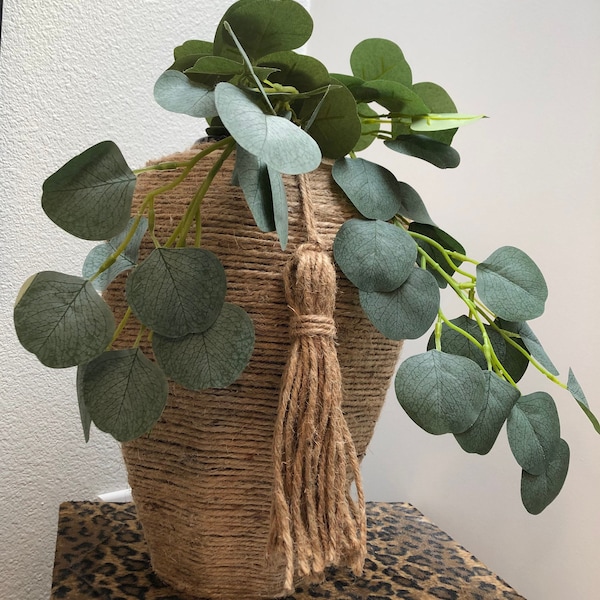 Jute Wrapped Vase - Etsy