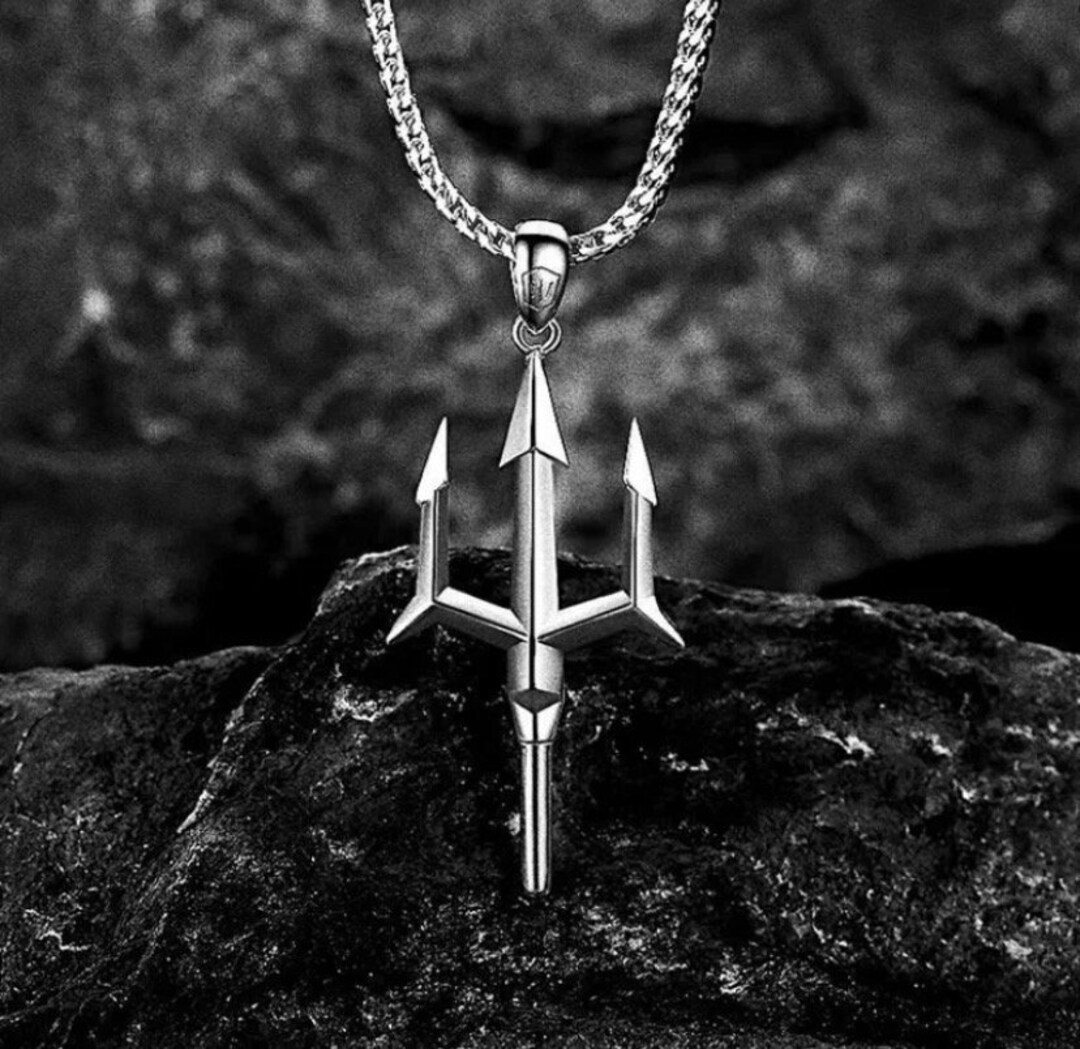 Neptune Trident Necklace-the Power of Poseidon the Greek God of Sea ...