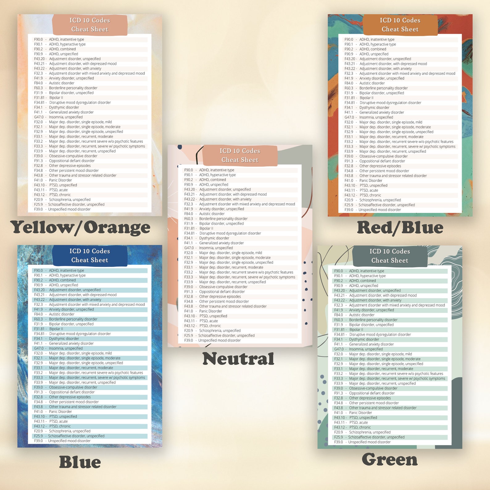 ICD 10 Codes Cheat Sheet Diagnostic Cheat Sheet Common | Etsy Australia ICD 10 Codes Cheat Sheet Diagnostic Cheat Sheet Common | Etsy Australia