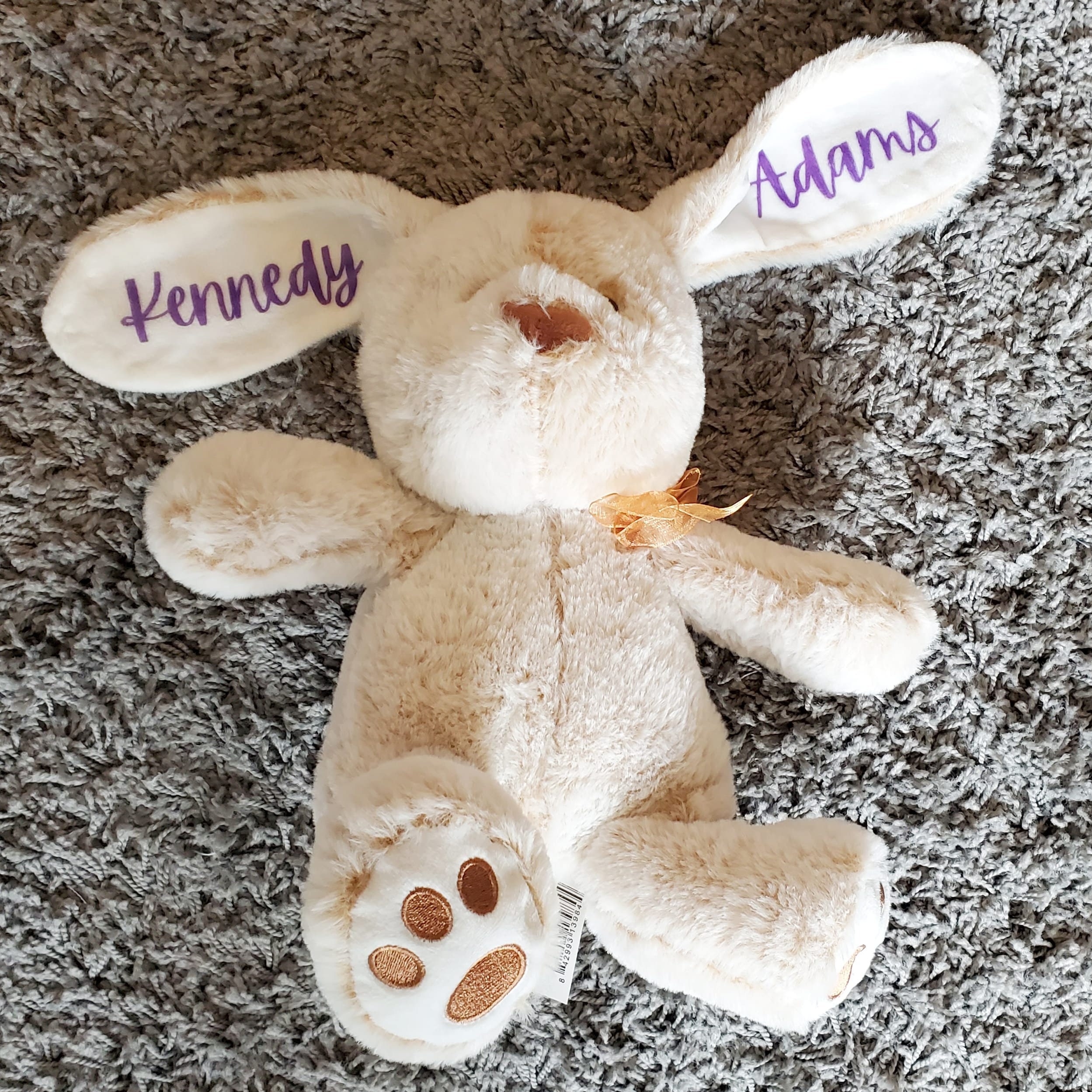 Custom Floppy Ear Plush Teddy for Easter Any Name or Word - Etsy.de
