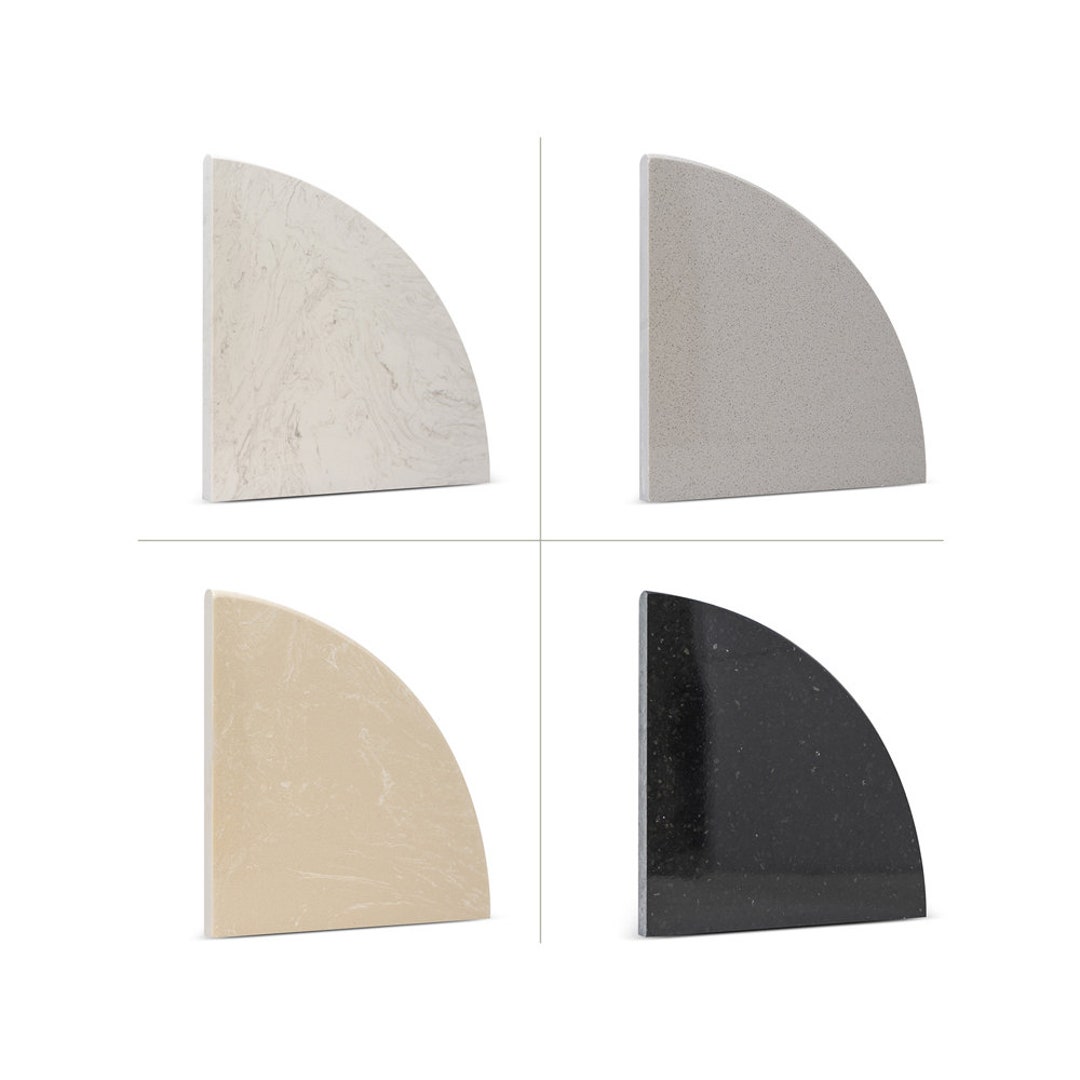 Premium Quartz Corner Shelf for Bathroom Wall, 9'' X 9'' X 0.62'' - Etsy