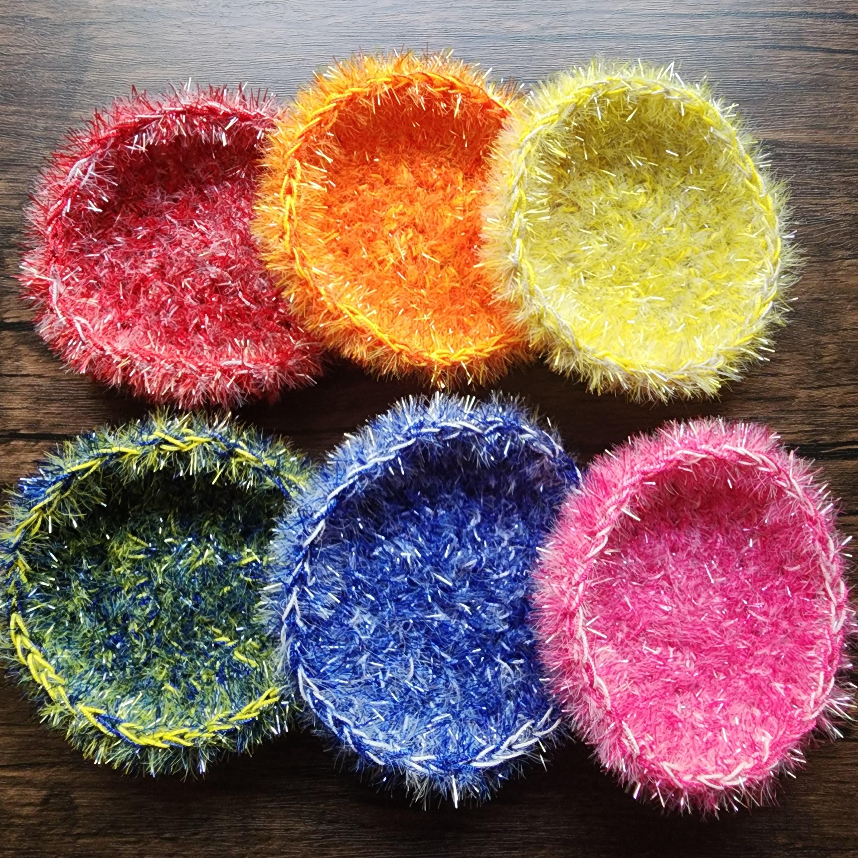 Eco-friendly Dish Scrubby Double Thickness | Reusable Kitchen Scrubber ...