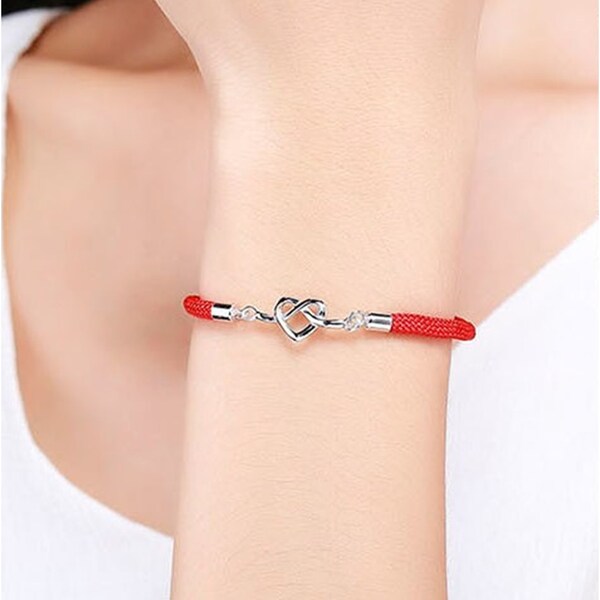 Red Heart Bracelet - Etsy