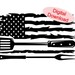 BBQ Flag SVG Grill Flag USA Barbeque Flag Grilling - Etsy