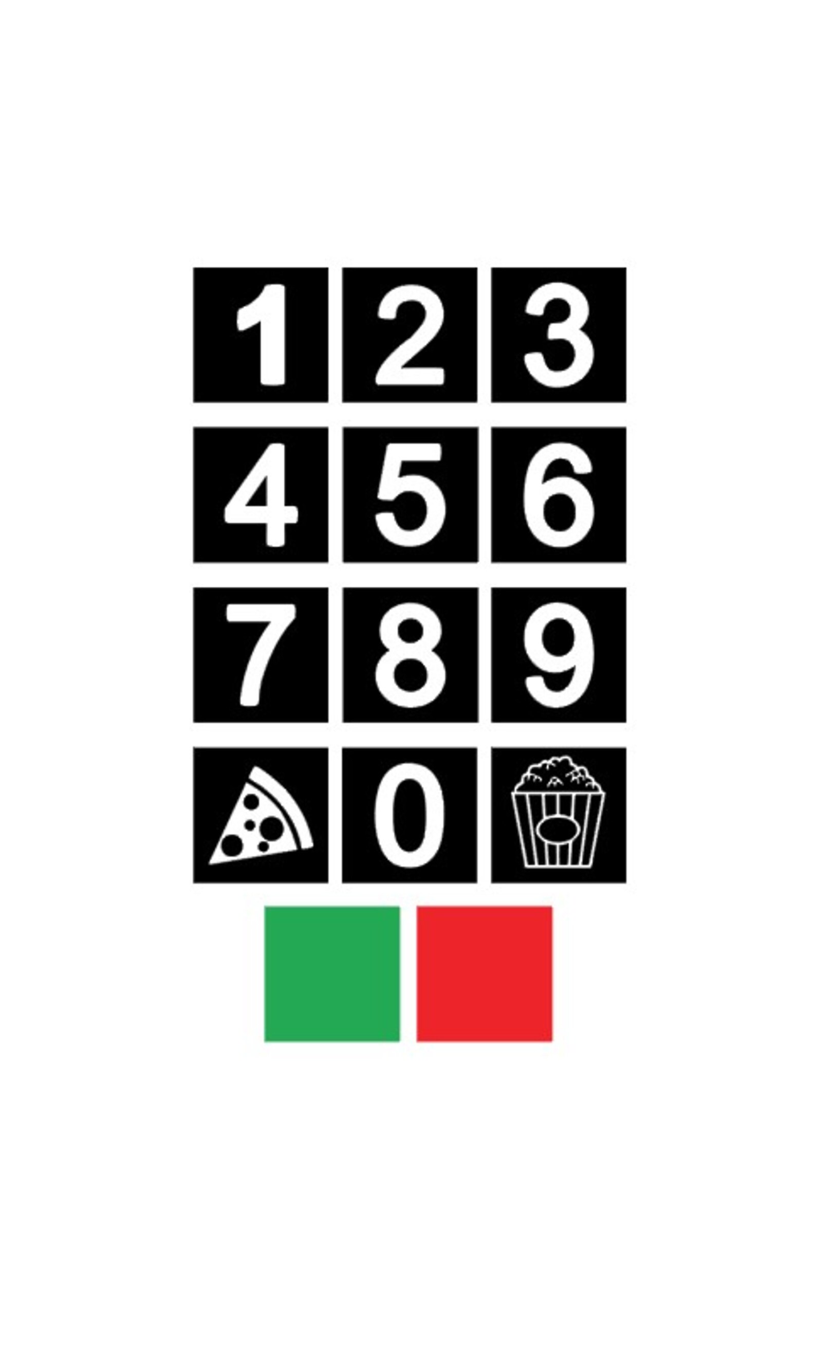 Ikea Microwave Numbers SVG Dutkig Microwave Numbers Decal | Etsy