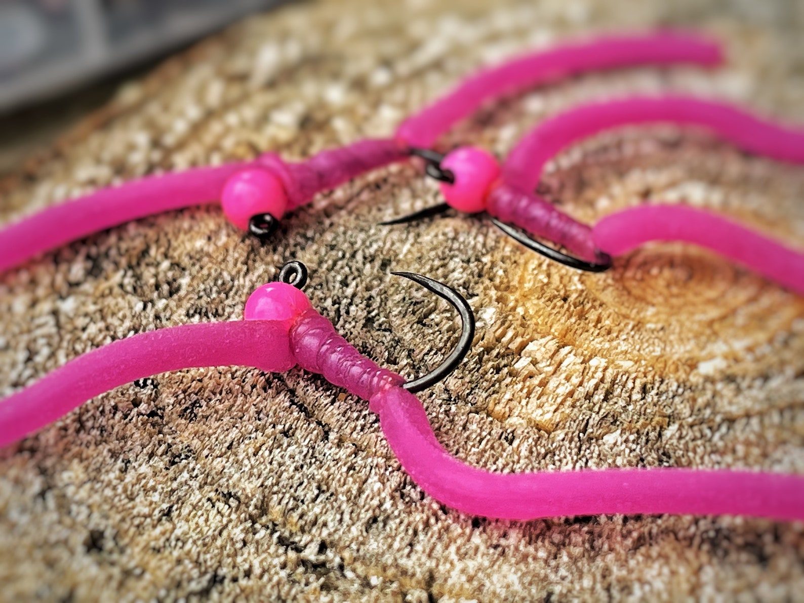 3 TUNGSTEN Squirmy Worm flies various colors available - Etsy.de