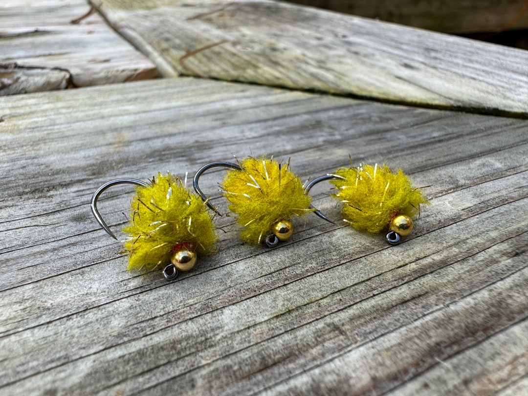 3 TUNGSTEN Olive/gold Flek Eggstacy Eggs sz 10 X-strong Hook - Etsy