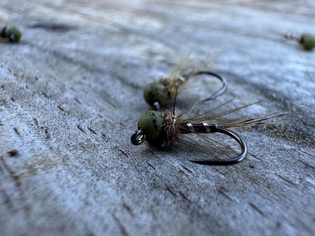 3 TUNGSTEN CDC Soft Hackle Thread Frenchie sz 18 Transverse Eye - Etsy