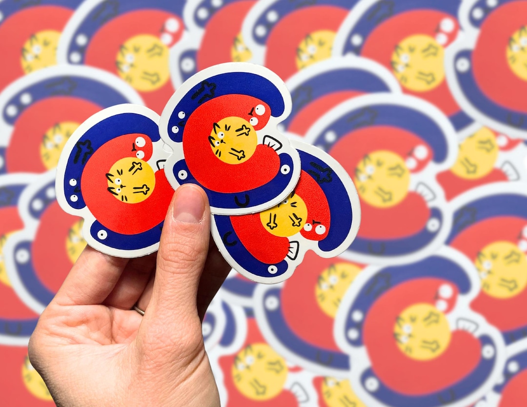Colorado Flag Sticker Pack – 3 Cute Doodle Vinyl Stickers, Handmade ...