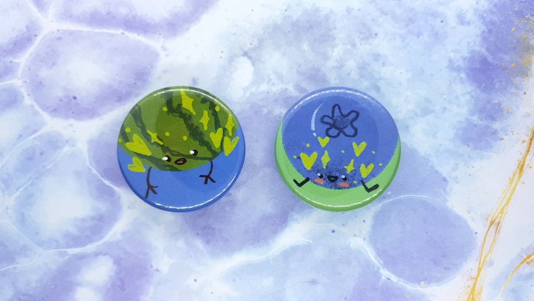 Fruit Button Pins // 32mm // Metal // Cute Design - Etsy