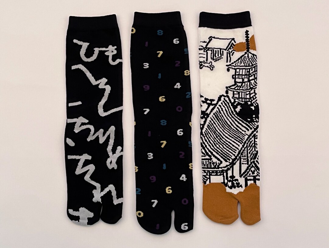 Tabi Socks,japanese Style, Unisex Split-toe, Tabi Cotton Socks, Fit ...