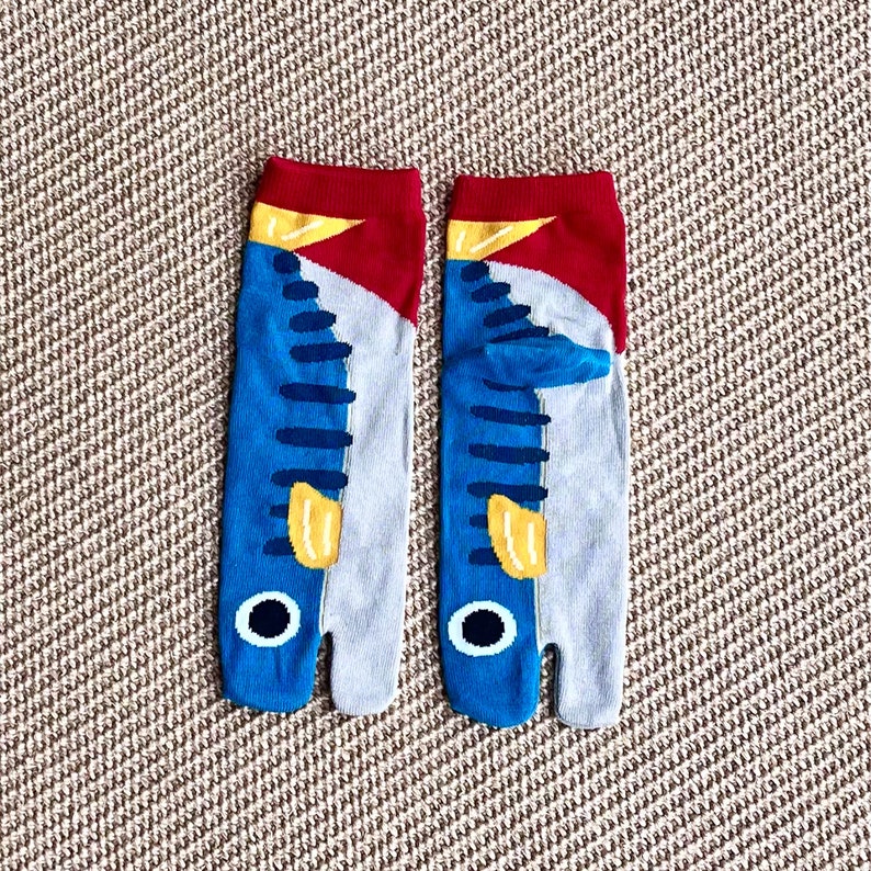 Tabi Fish Socksjapanese Style Split-toe Tabi Unisex - Etsy