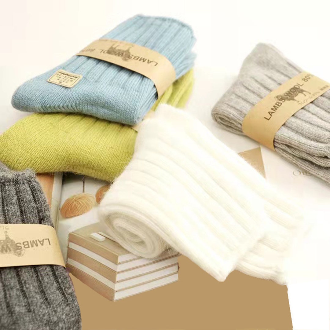 Wool Socks, Wool Socks Women, Cozy Wool, Thick Socks, Natural Socks ...