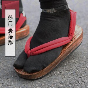 Geta Wooden Sandals Women Red Geisha Shoes Geta Tabi - Etsy